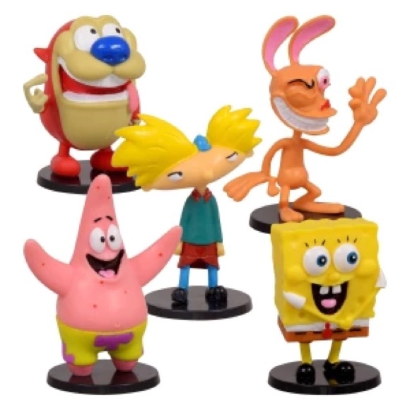 Nickelodeon | Toys | Nickelodeon Complete Set Of 5 Mini Figurines A New ...